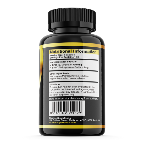 BPC 157 Capsules | Muscle Recovery Support – Alkaline Superfoods