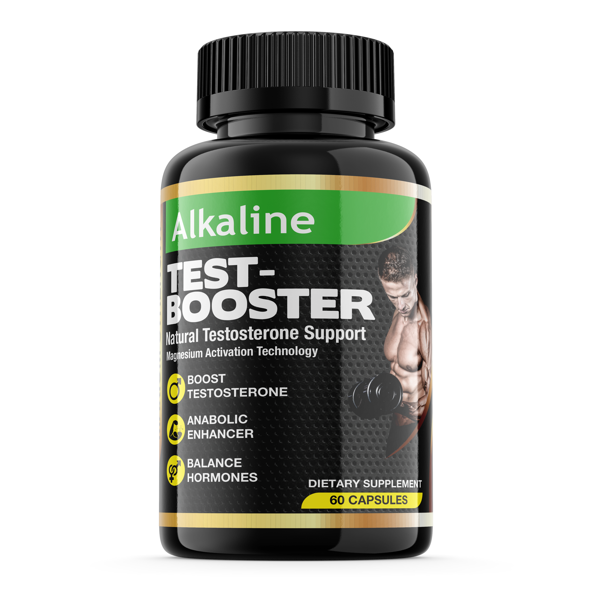 Testosterone Booster 60 Capsules By Alkaline Superfoods
